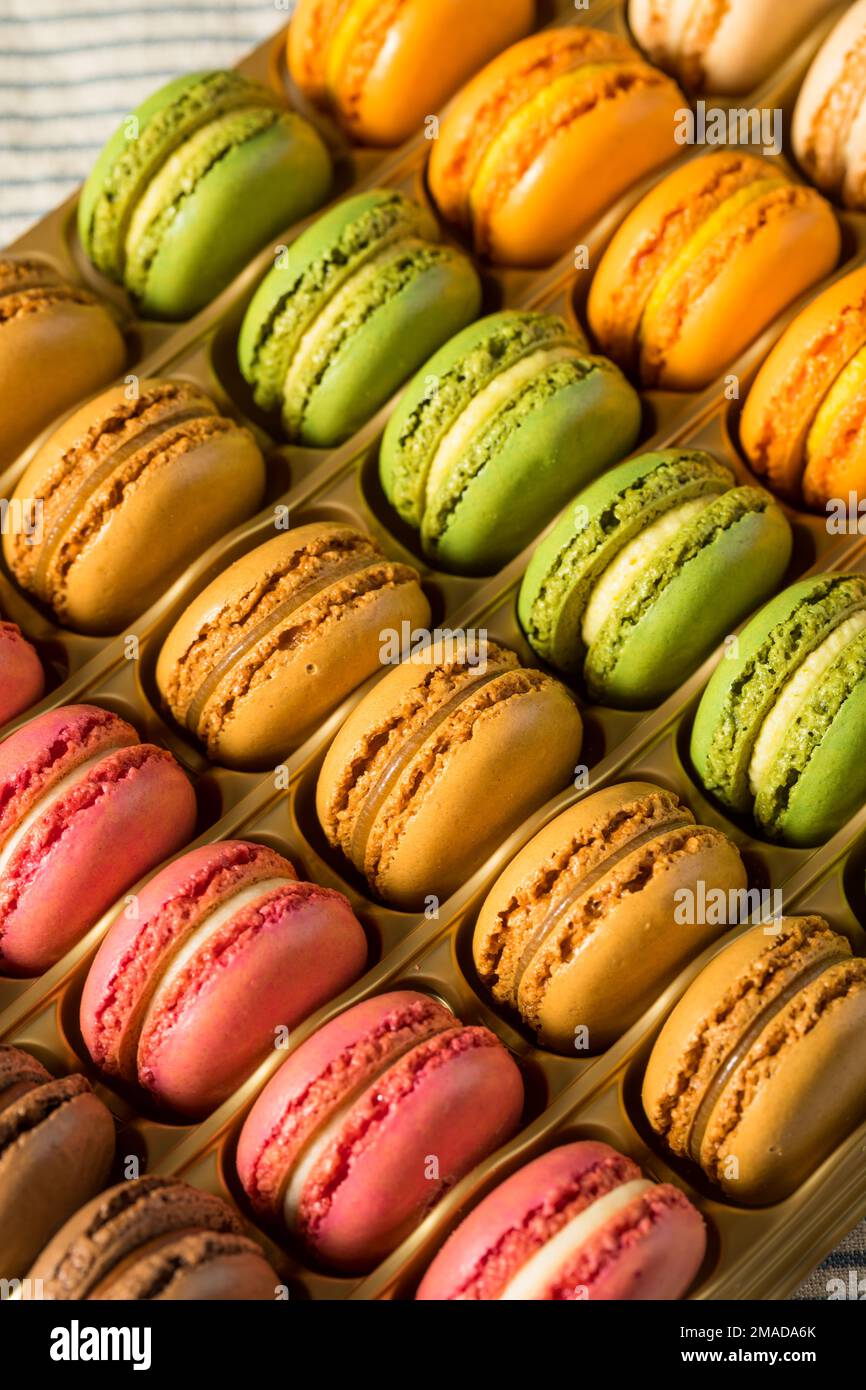 Homemade Sweet French Macarons Ready to Eat for Dessert Stock Photo - Alamy