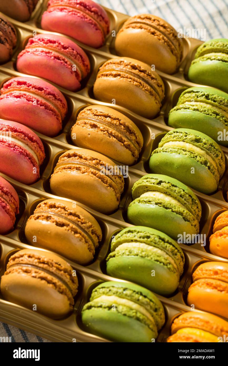 Homemade Sweet French Macarons Ready to Eat for Dessert Stock Photo - Alamy