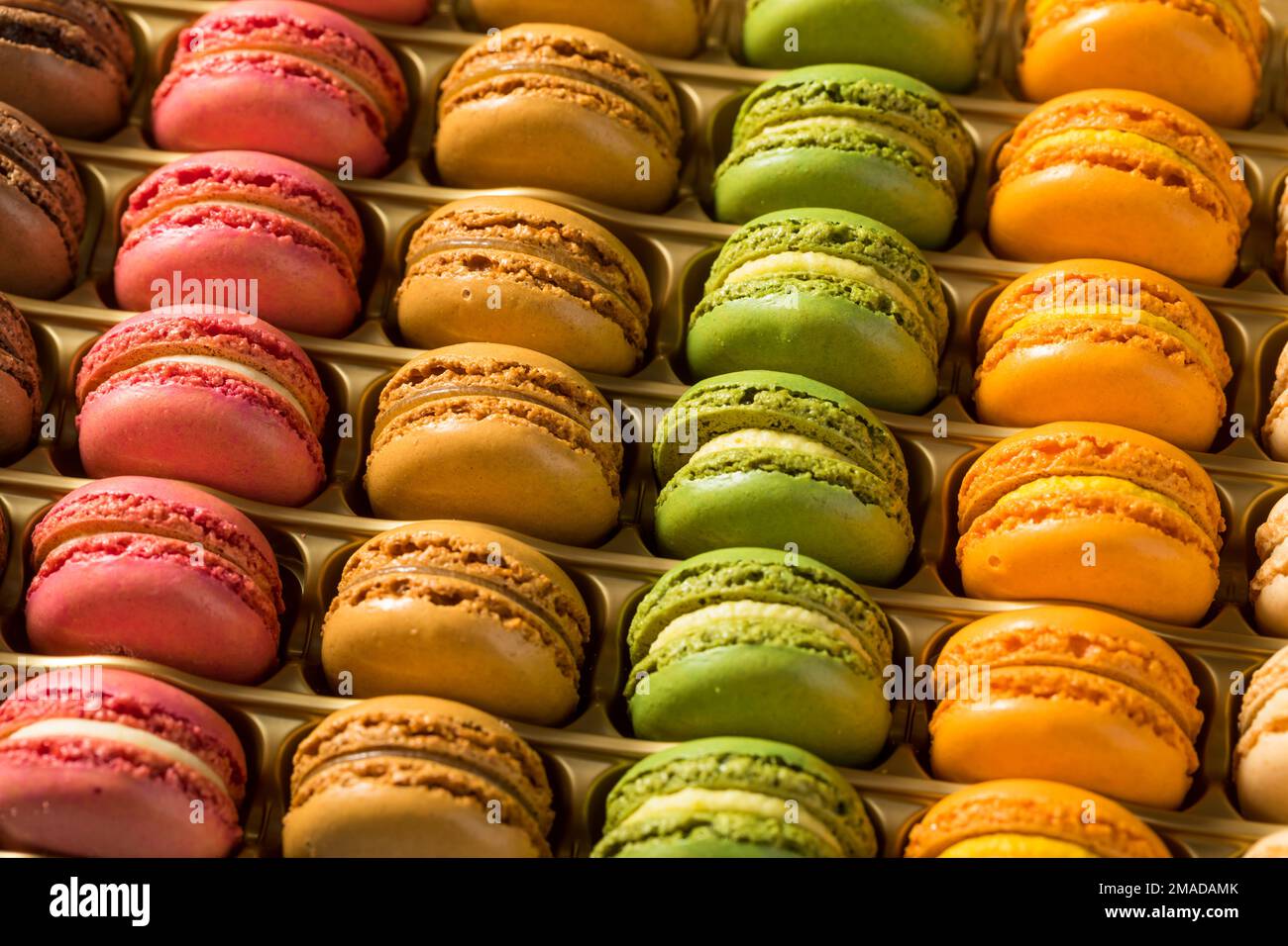 Homemade Sweet French Macarons Ready to Eat for Dessert Stock Photo - Alamy