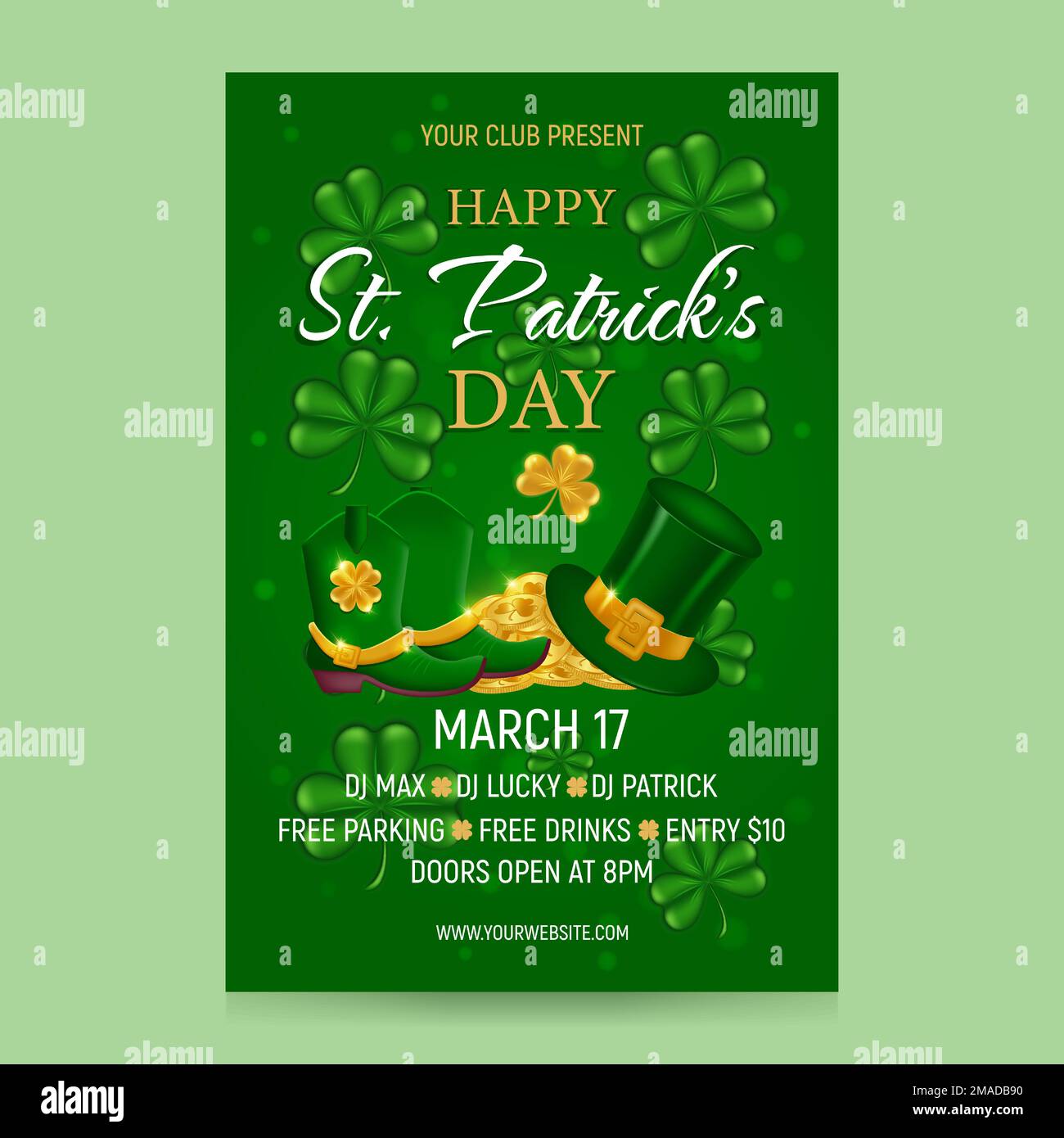 Mock clover Stock Vector Images - Alamy