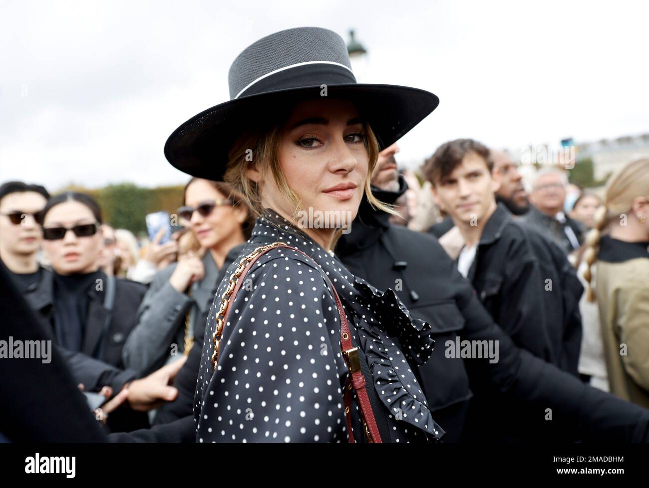 Shailene Woodley is seen arriving at the Dior ready-to-wear Spring ...