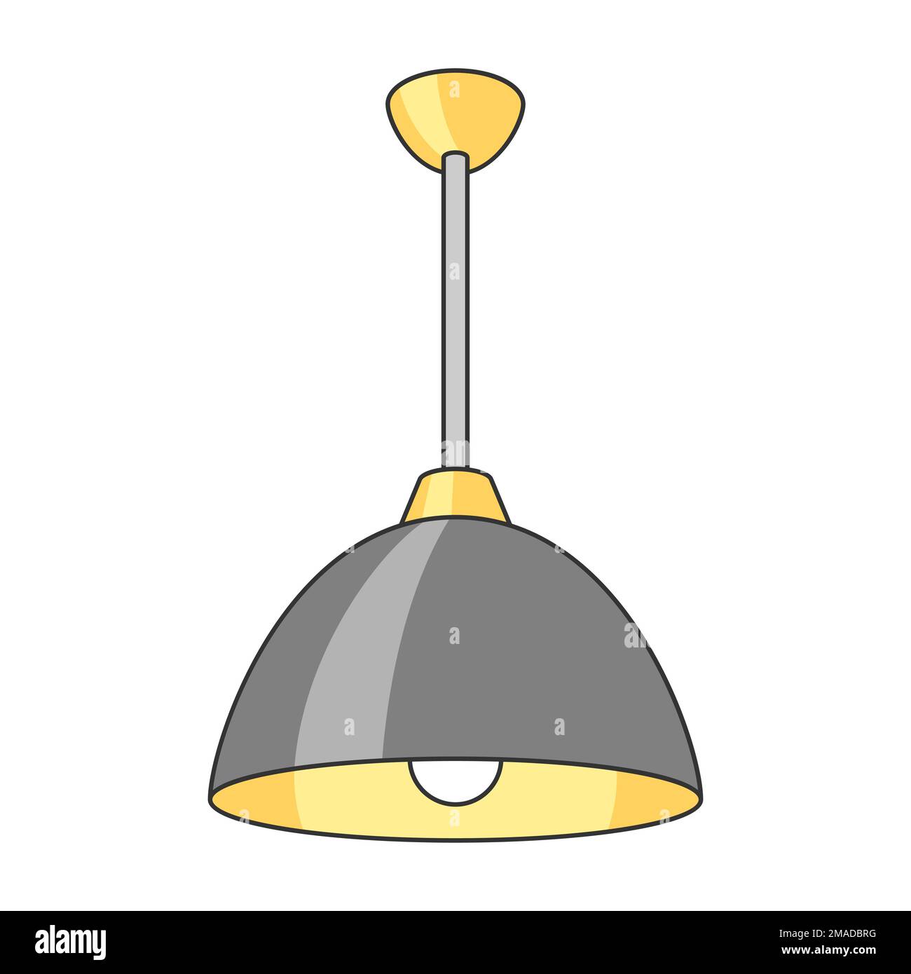 Illustration of pendant light. Electrical lighting equipment ...