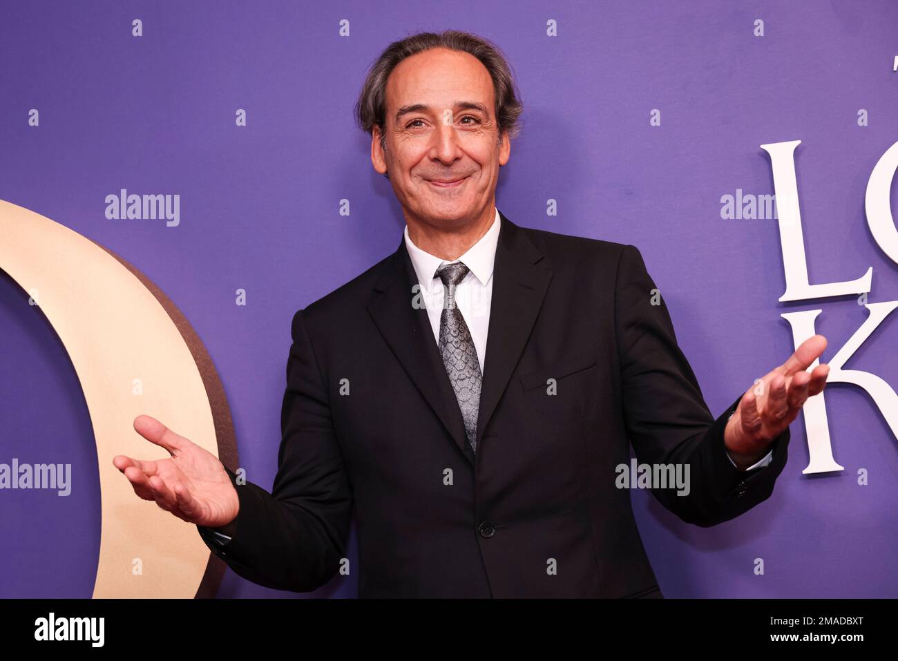 Alexandre Desplat poses for photographers upon arrival at the premiere ...