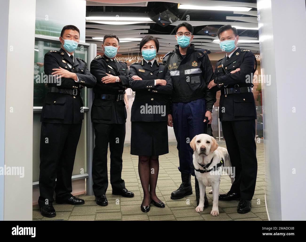 Interview with the officials of Hong Kong Customs and Excise Department ...