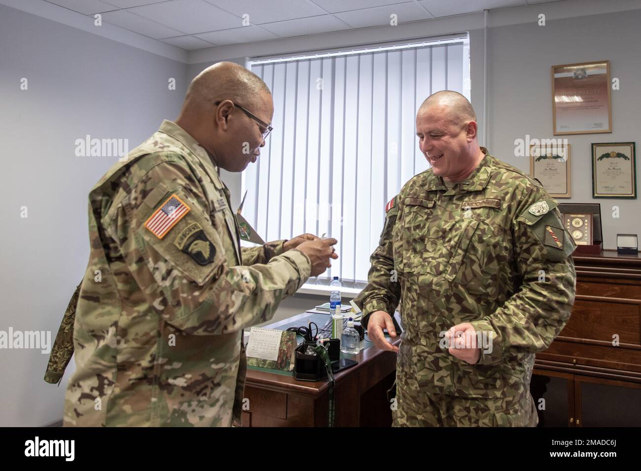 U.S. Army Command Sgt. Maj. William Russell III, senior enlisted ...