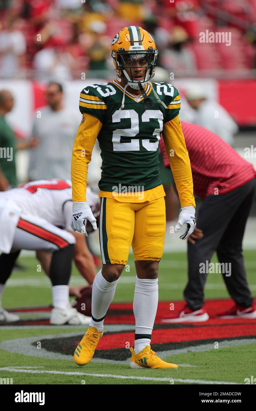 Green Bay Packers cornerback Jaire Alexander (23) is seen during ...