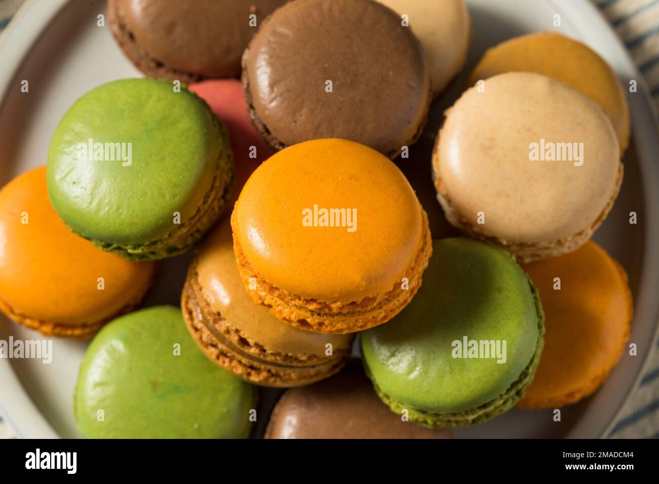 Homemade Sweet French Macarons Ready to Eat for Dessert Stock Photo - Alamy