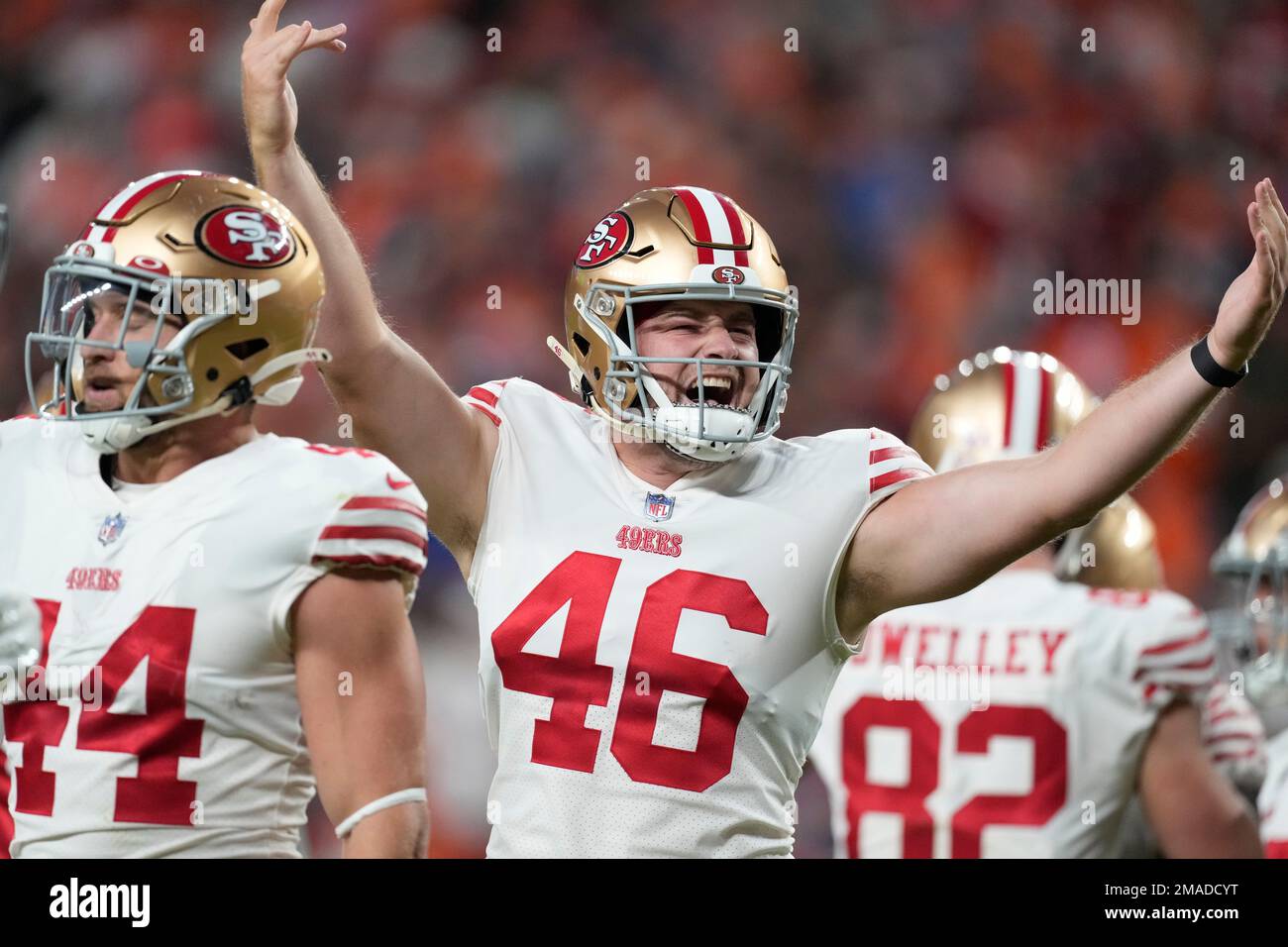 San Francisco 49ers long snapper Taybor Pepper (46) first half of an ...