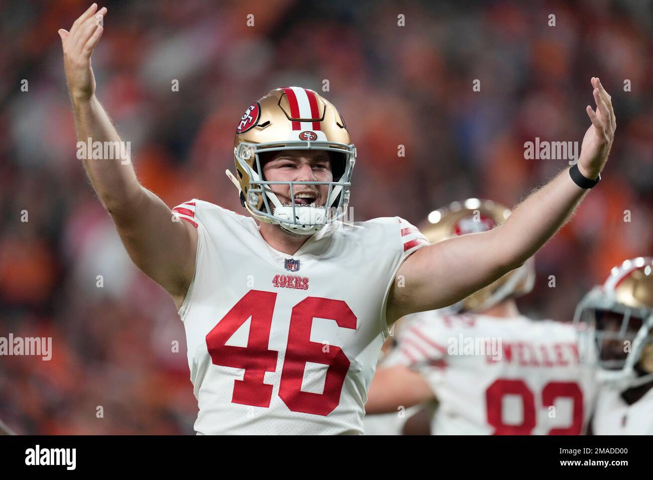 San Francisco 49ers long snapper Taybor Pepper (46) first half of an ...