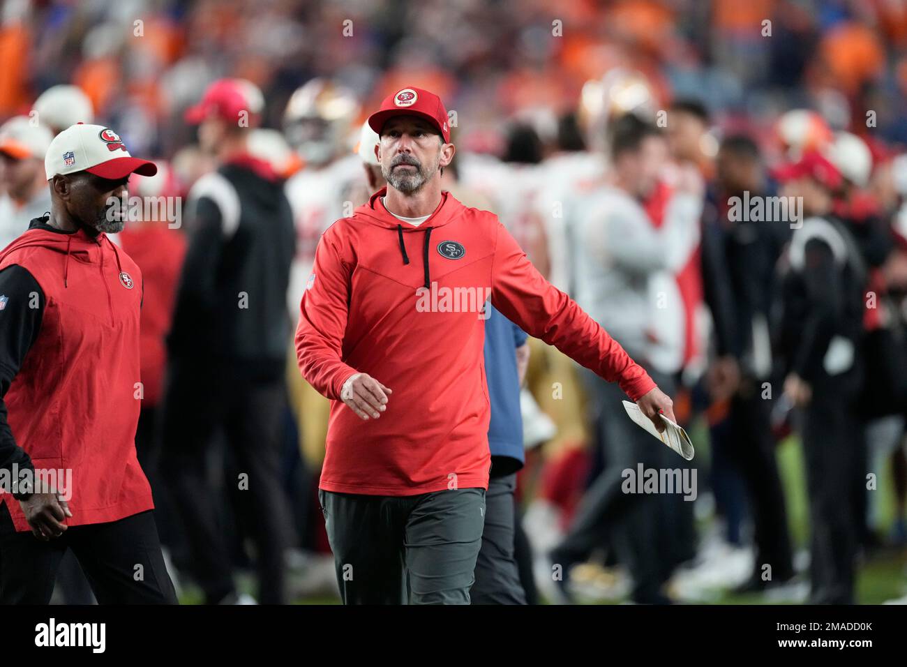 San Francisco 49ers head coach Kyle Shanahan second half of an NFL ...