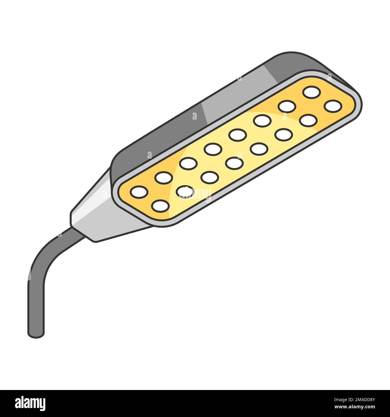 Illustration of street led lamp. Electrical lighting equipment ...
