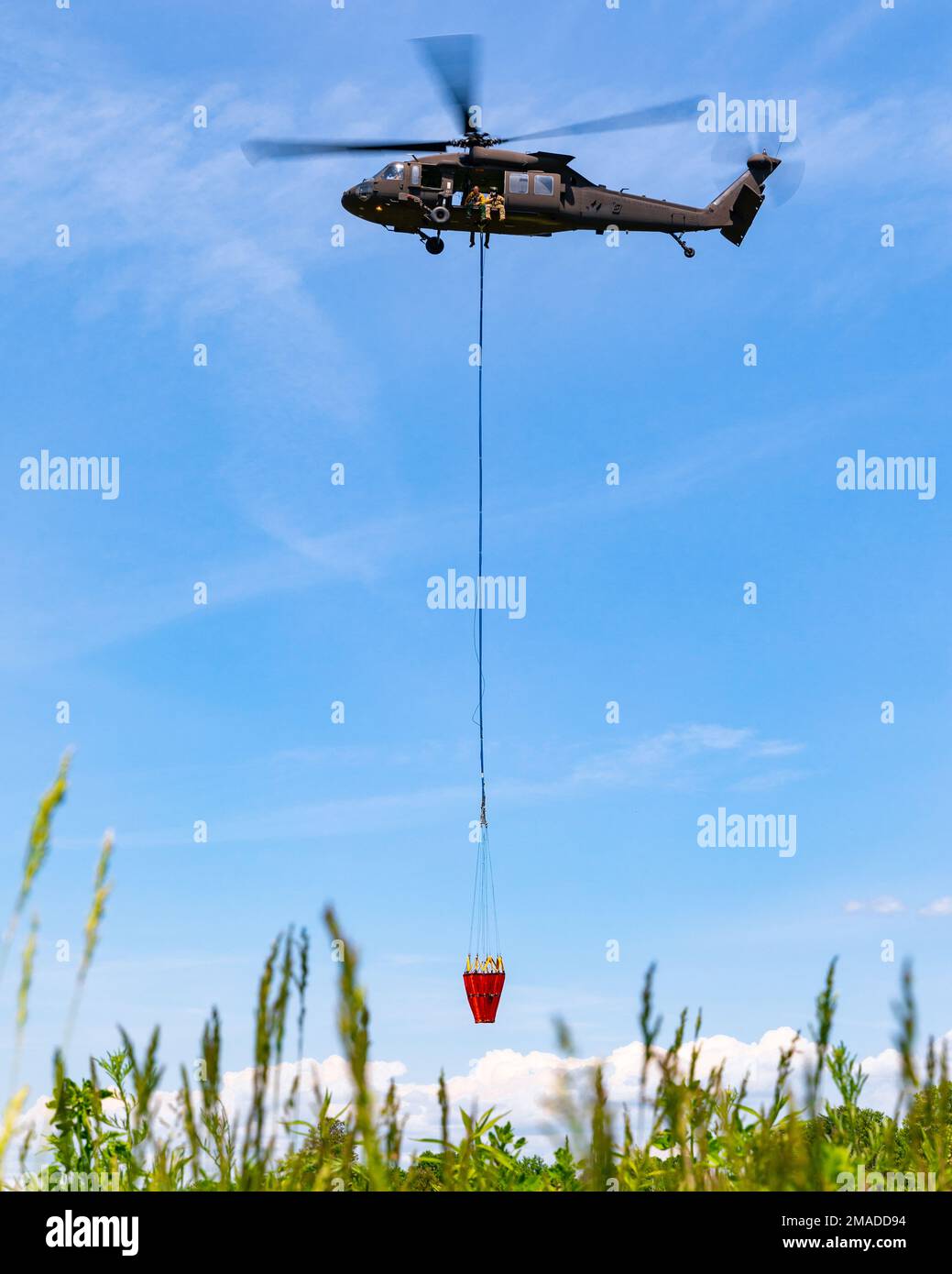 A UH-60M Blackhawk helicopter from the 3rd Battalion, 142nd Aviation ...
