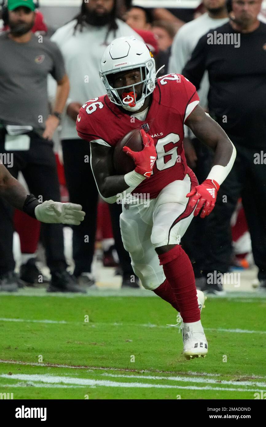 Arizona Cardinals running back Eno Benjamin (26) during the first half ...