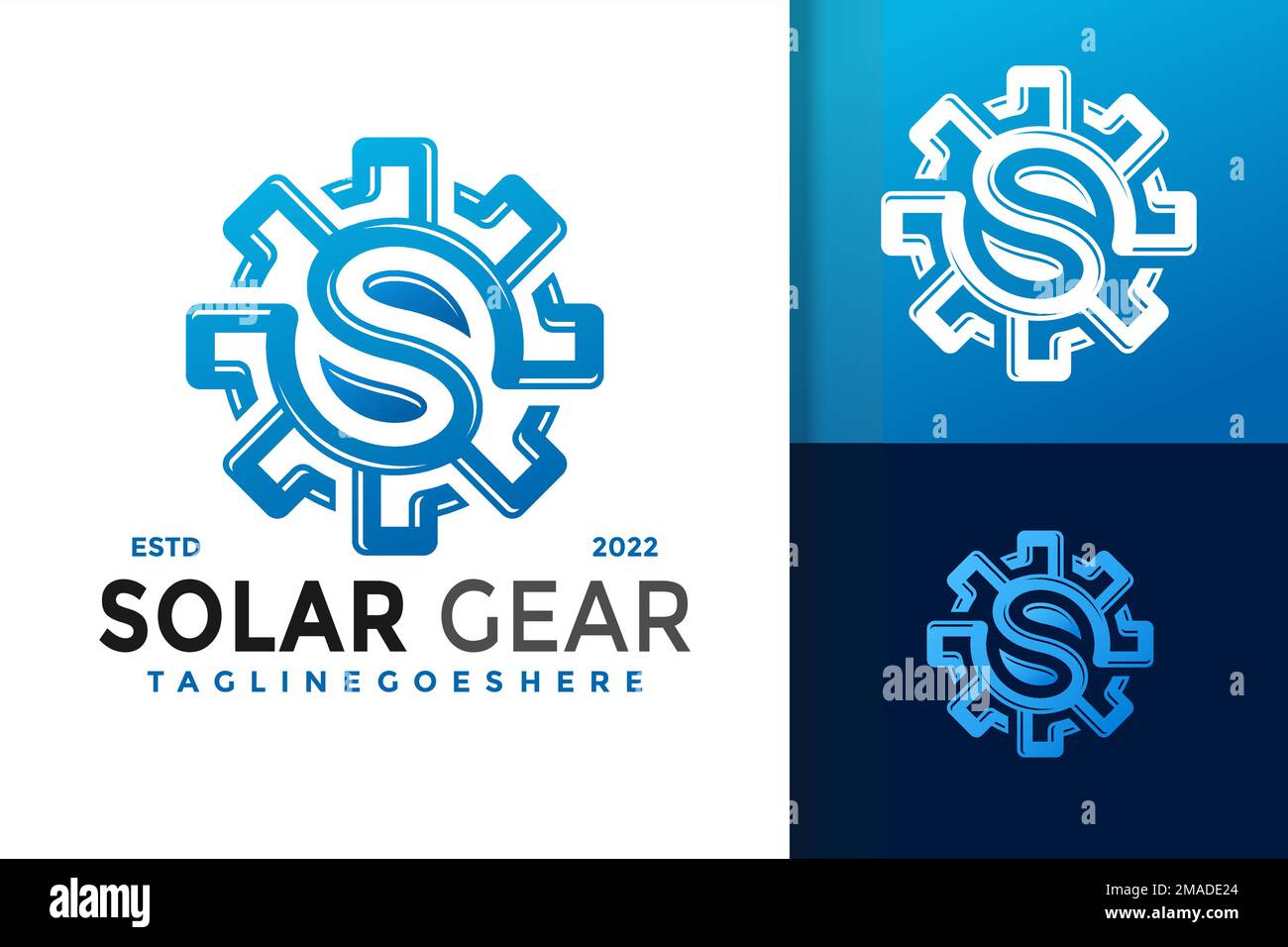 A vector illustration of a modern logo with an S letter great for solar ...