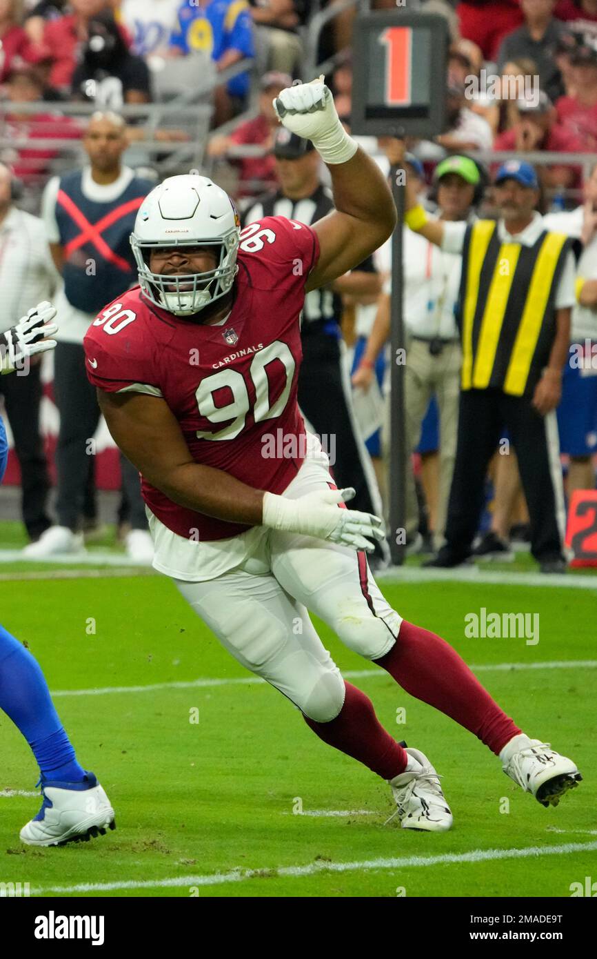 Arizona Cardinals defensive tackle Rashard Lawrence (90) during the ...