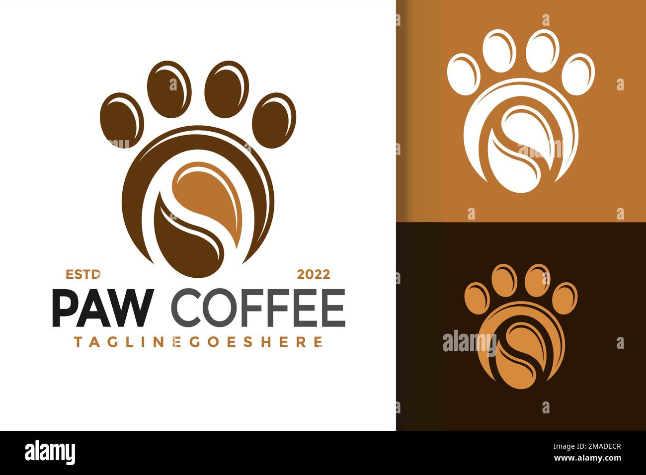 Paw bean Stock Vector Images - Alamy