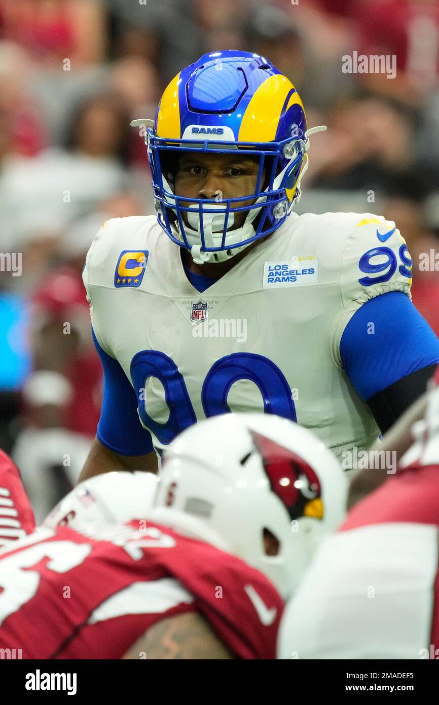 Los Angeles Rams defensive tackle Aaron Donald (99) during the first ...