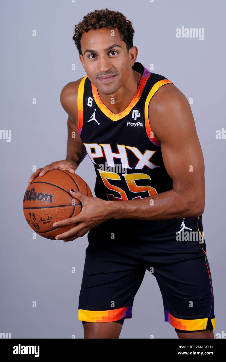 Phoenix Suns' Frank Jackson poses for a photo during an NBA basketball ...