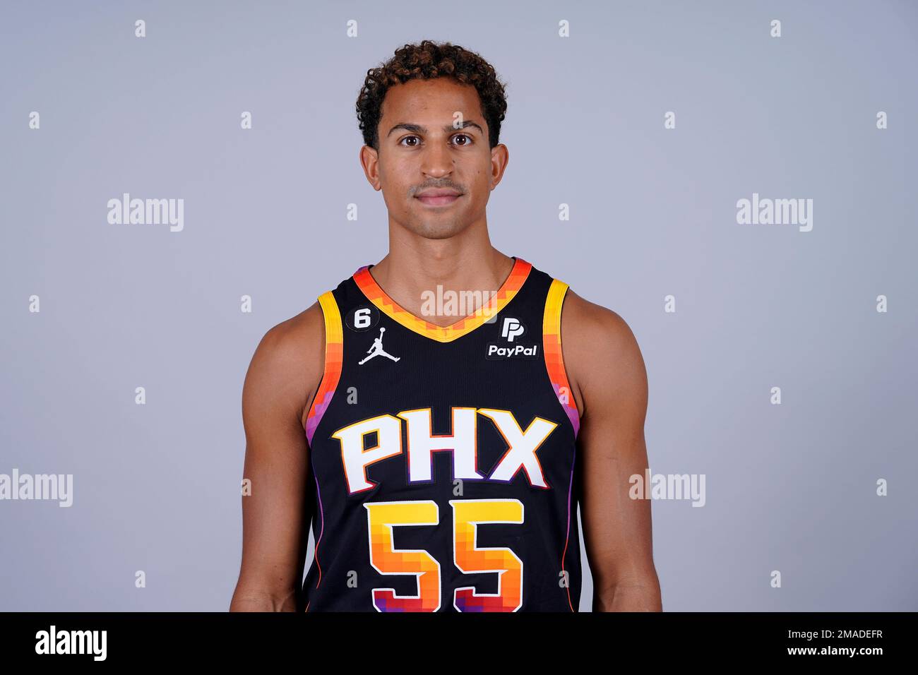 Phoenix Suns' Frank Jackson poses for a photo during an NBA basketball ...