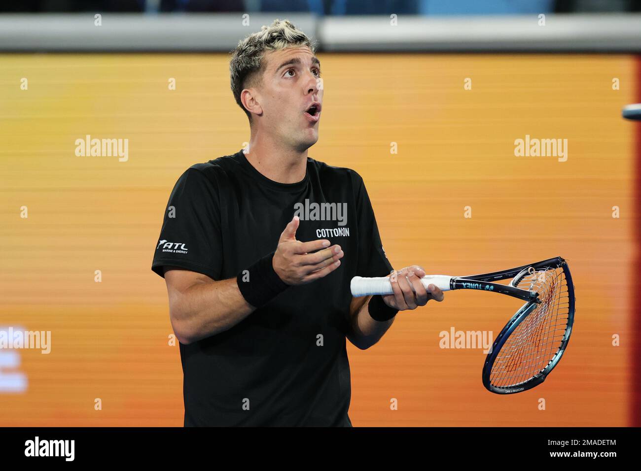 Melbourne, Australia. 20th Jan, 2023. Thanasi Kokkinakis of Australia ...