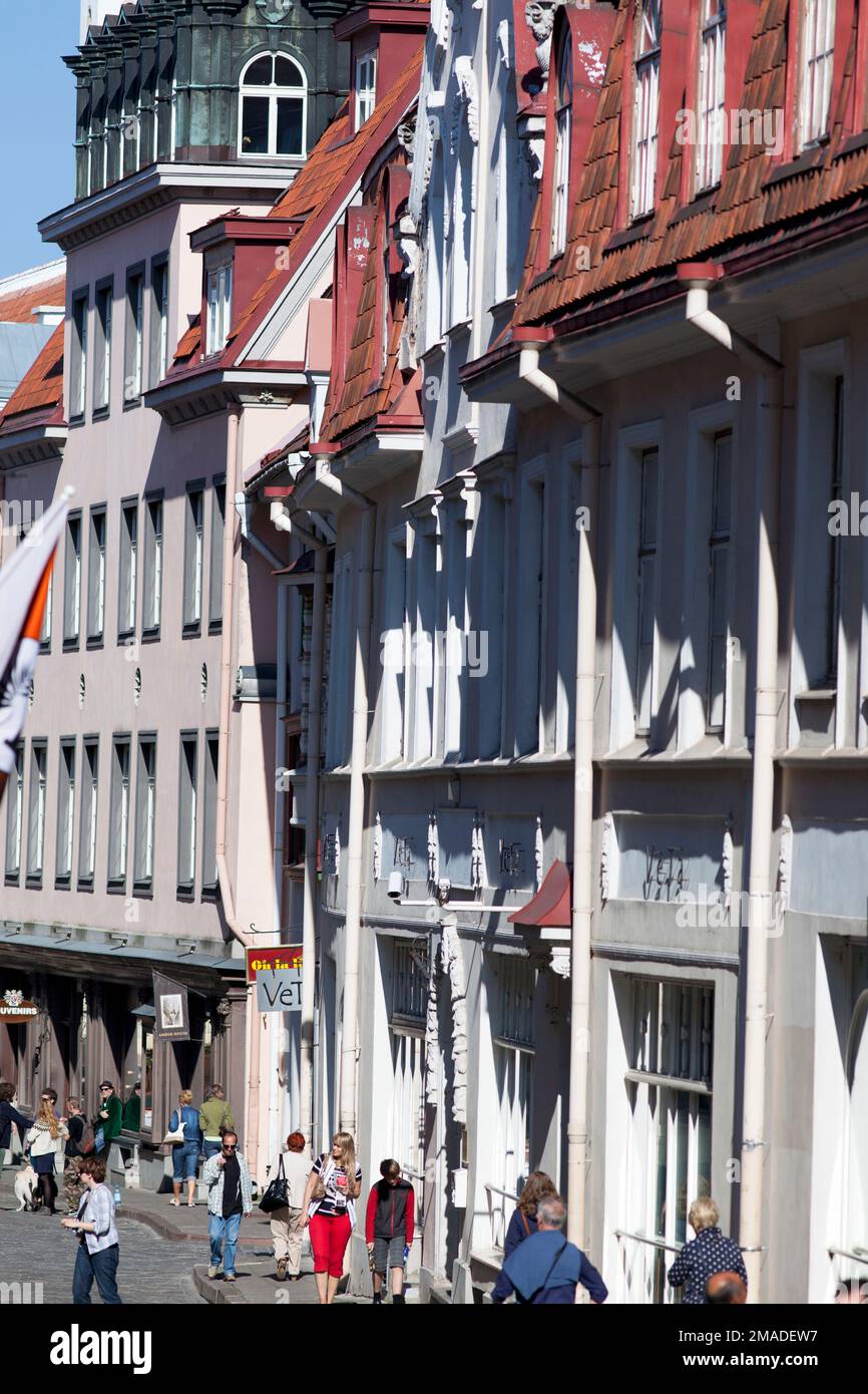 Estonia, Tallinn, street scene near market square Stock Photo - Alamy
