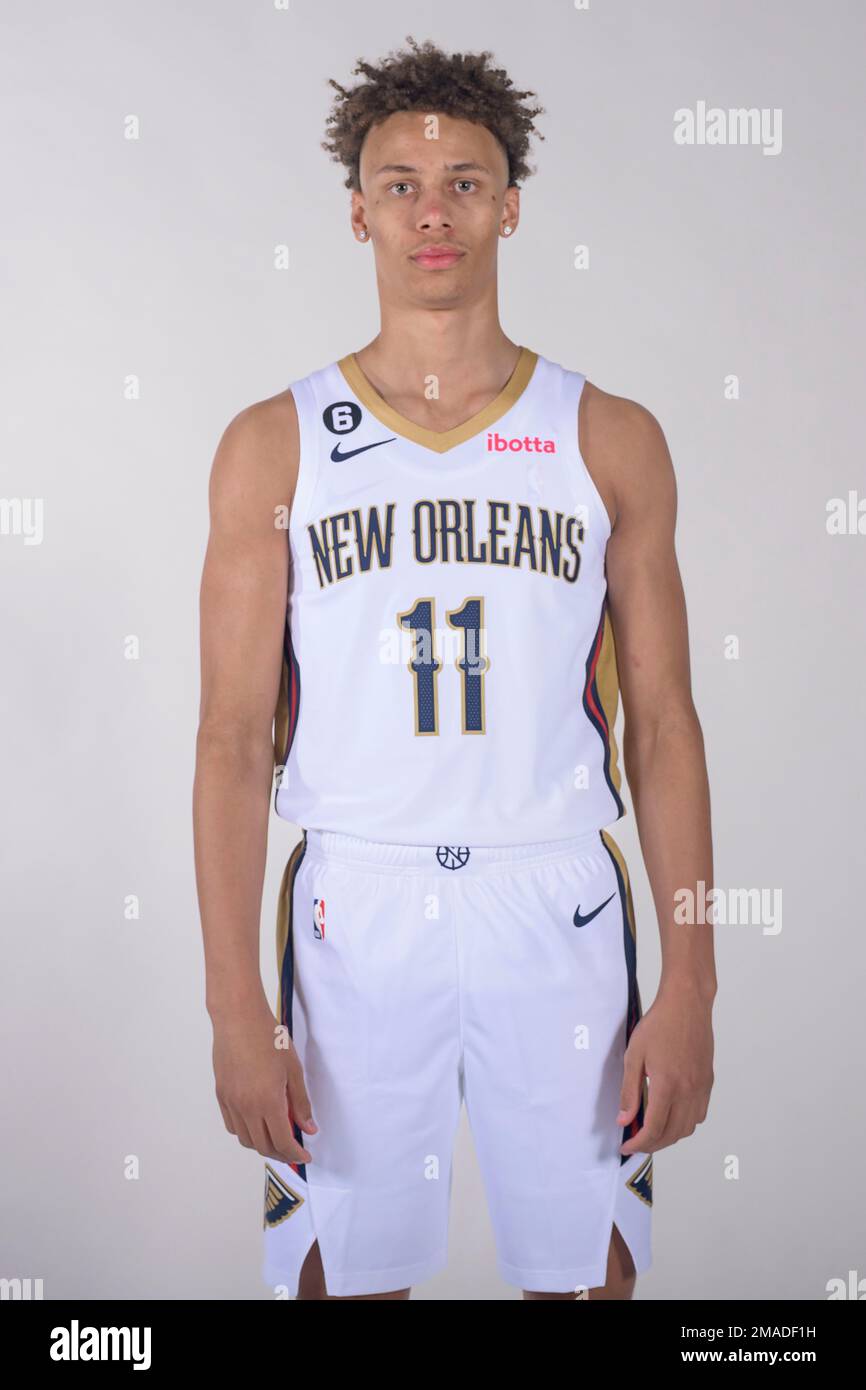New Orleans Pelicans guard Dyson Daniels (11) takes part in the NBA ...