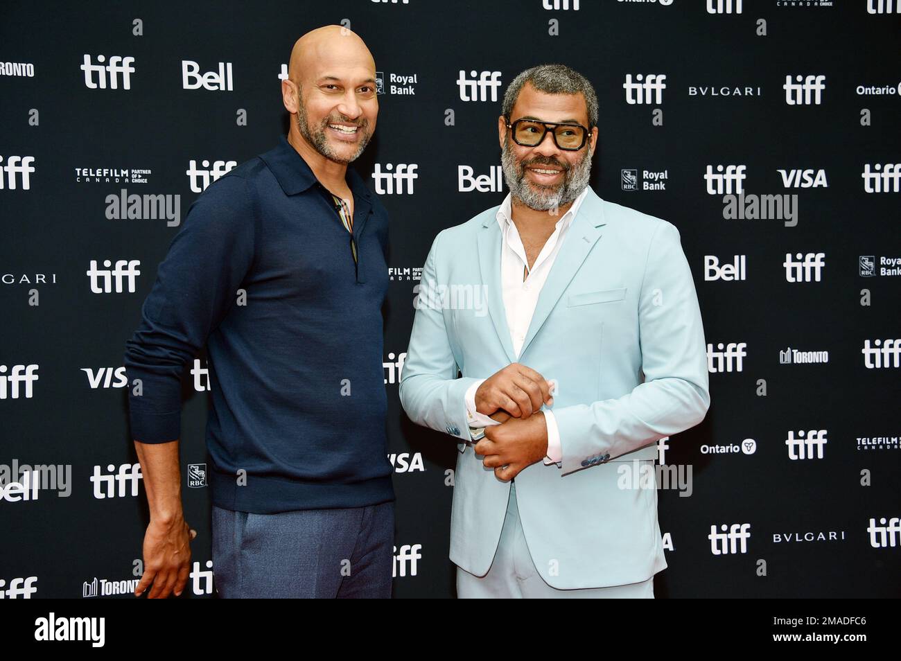Keegan-Michael Key, left, and Jordan Peele attend the premiere of ...