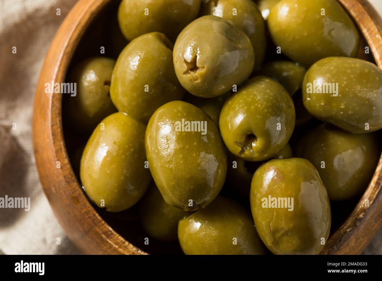 Green marinated olives in hi-res stock photography and images - Alamy