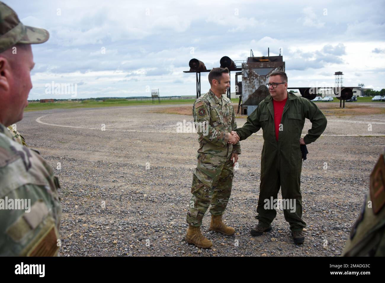 U.S Air Force Capt. Mike Addis, the troop commander of the 442d ...