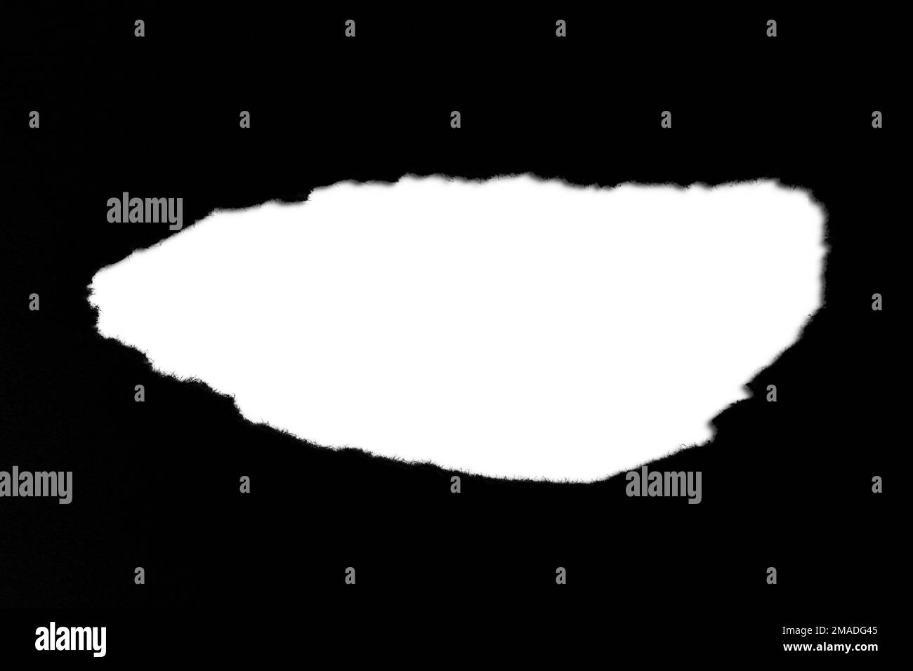 Black torn paper. Contrast. isolated Stock Photo - Alamy