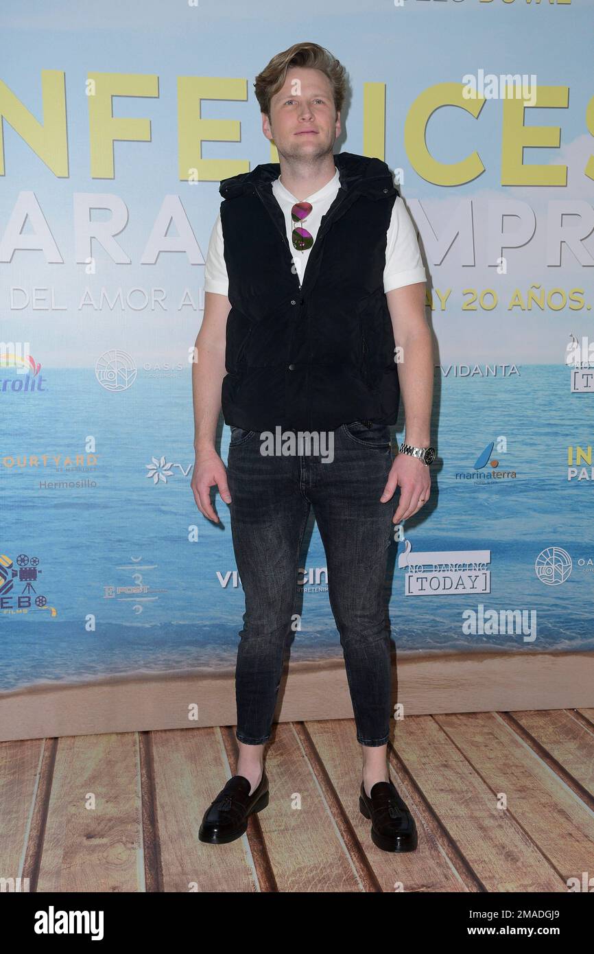 January 18, 2023, Mexico City, Mexico: Alexander Acha attends a press ...