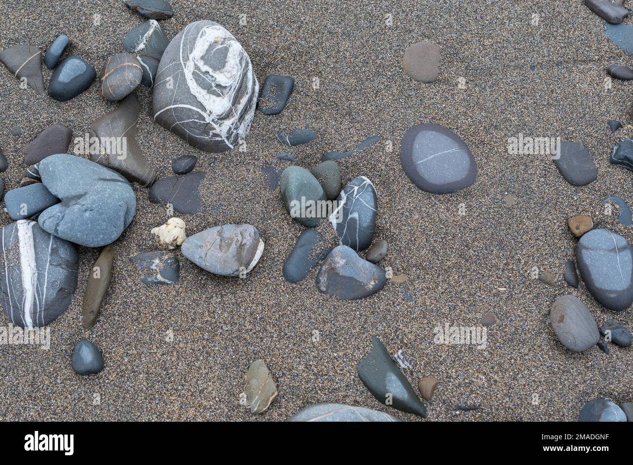 Scattered beach pebbles hi-res stock photography and images - Alamy
