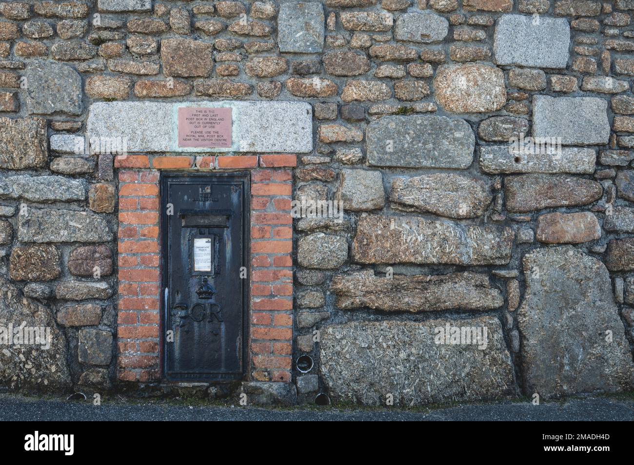 Old Post Box Built Into Stone Wall Stock Photo - Alamy