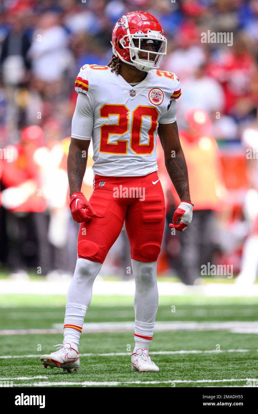 Kansas City Chiefs safety Justin Reid (20) lines up on defense during ...
