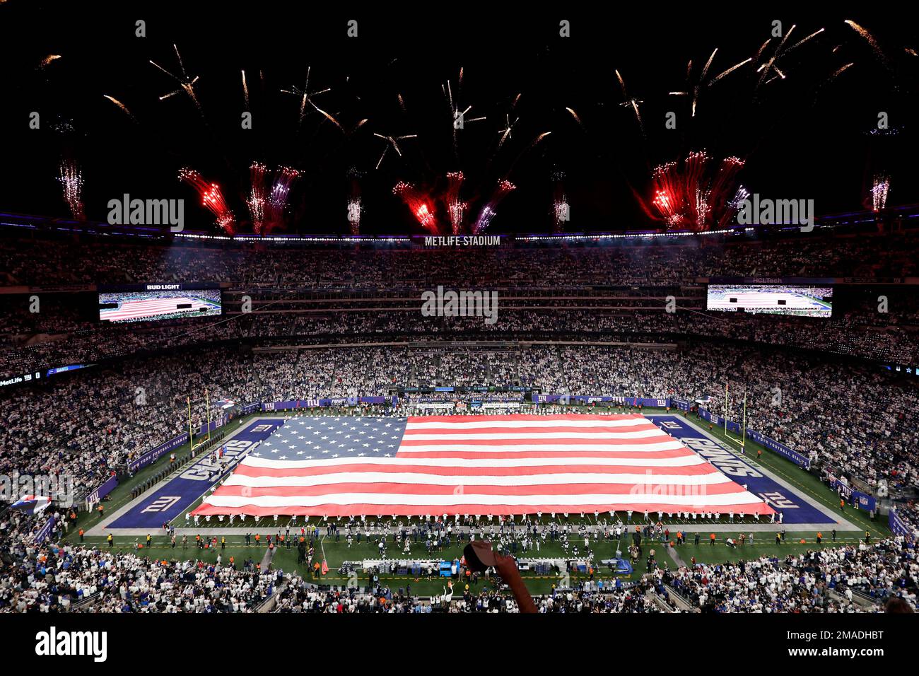 Metlife Stadium Super Bowl Fireworks