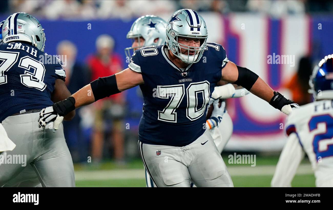 Dallas Cowboys guard Zack Martin (70) during the first quarter of an ...