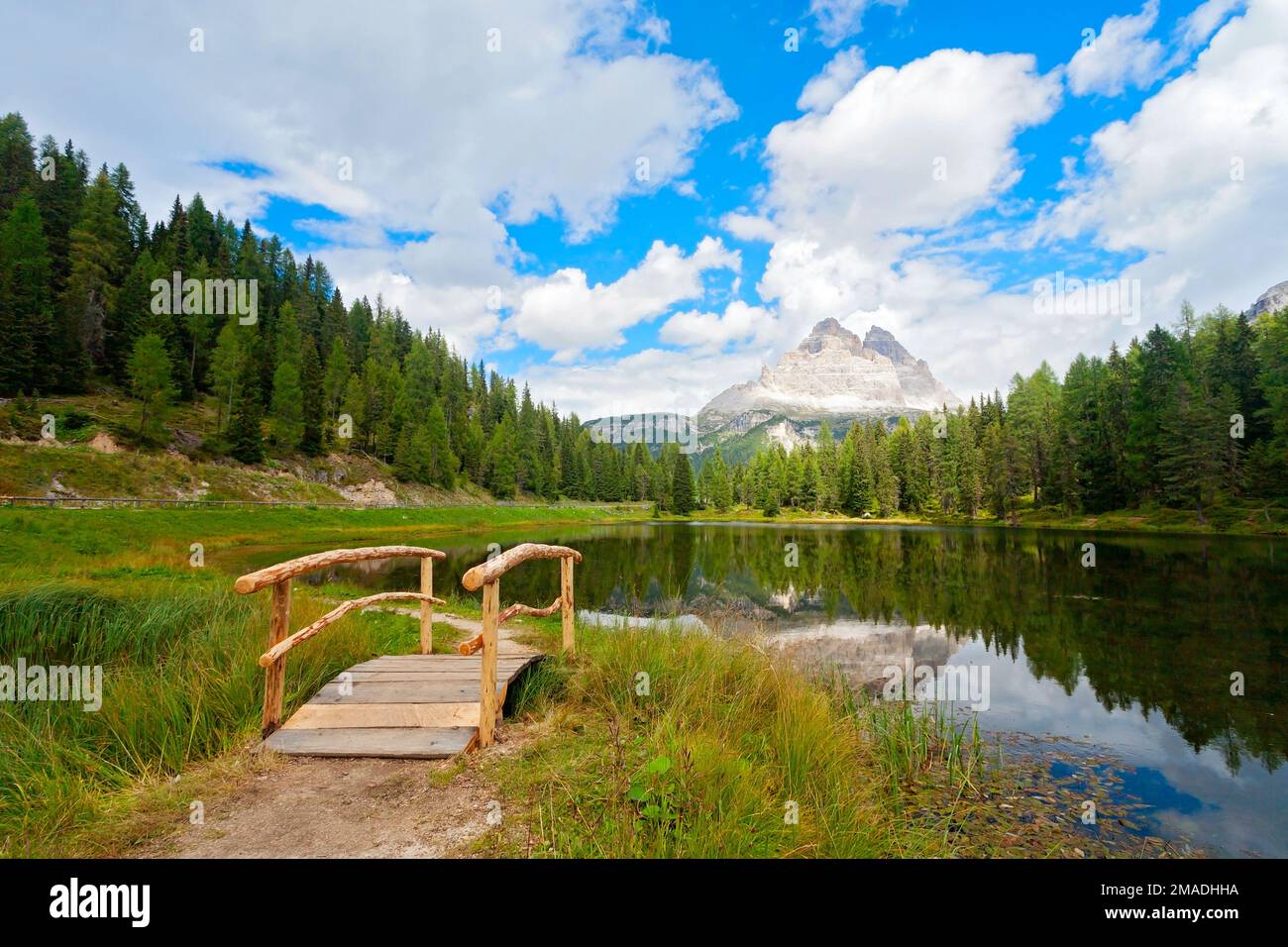 Lago di Antorno, Dlomites, Italy Stock Photo - Alamy