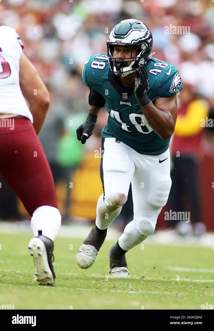 Philadelphia Eagles linebacker Patrick Johnson (48) runs during an NFL ...