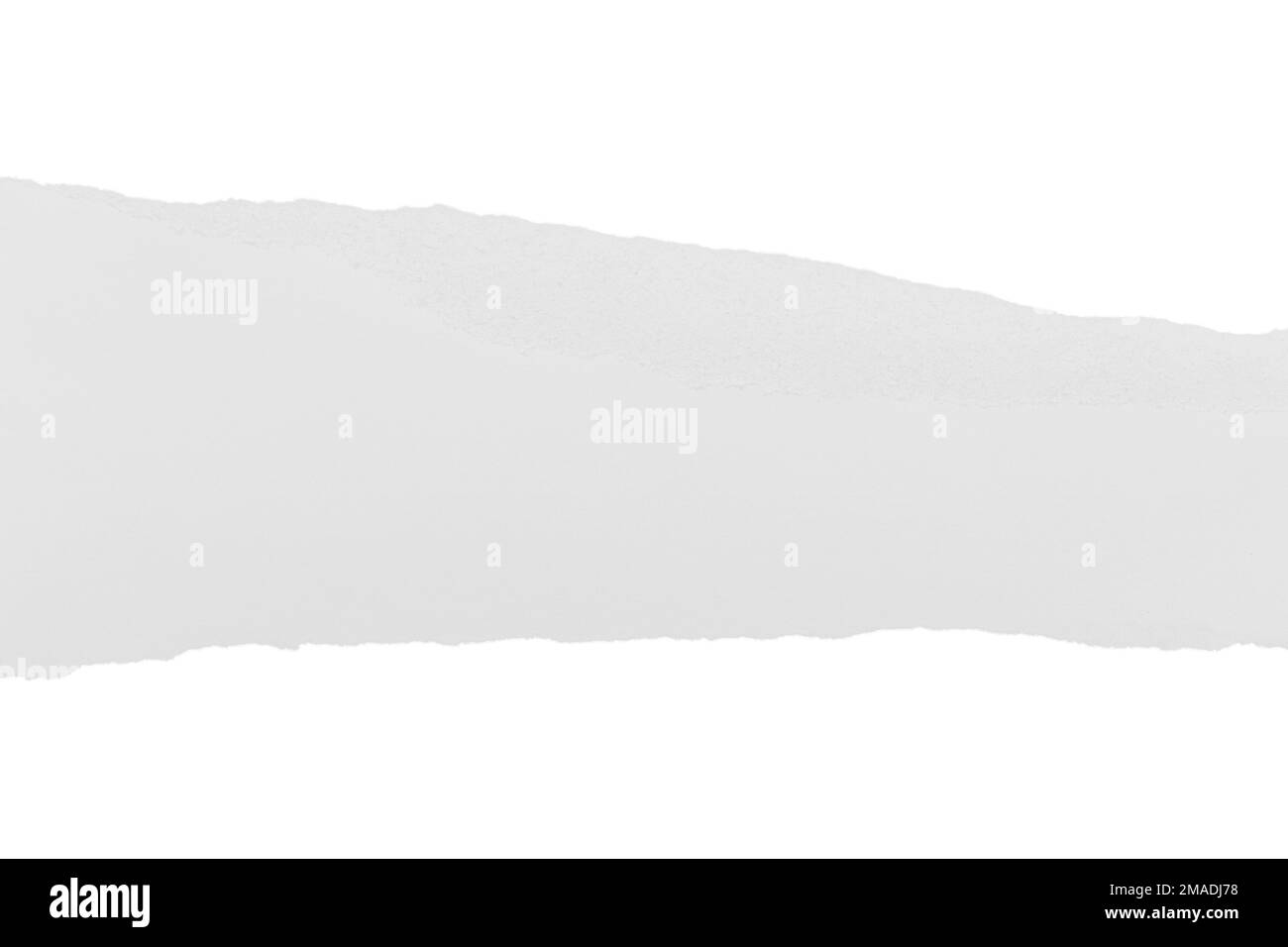 Torn white paper with shadow. Isolated Stock Photo - Alamy