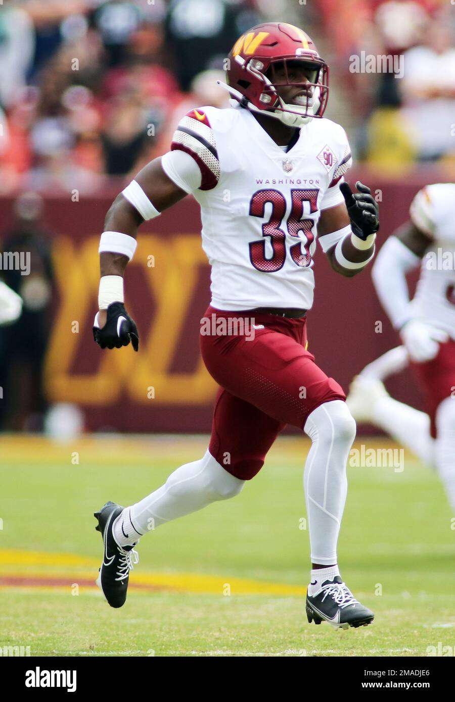 Washington Commanders safety Percy Butler (35) runs during an NFL ...