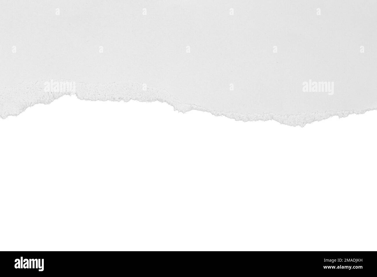 Torn white paper with shadow. Isolated Stock Photo - Alamy
