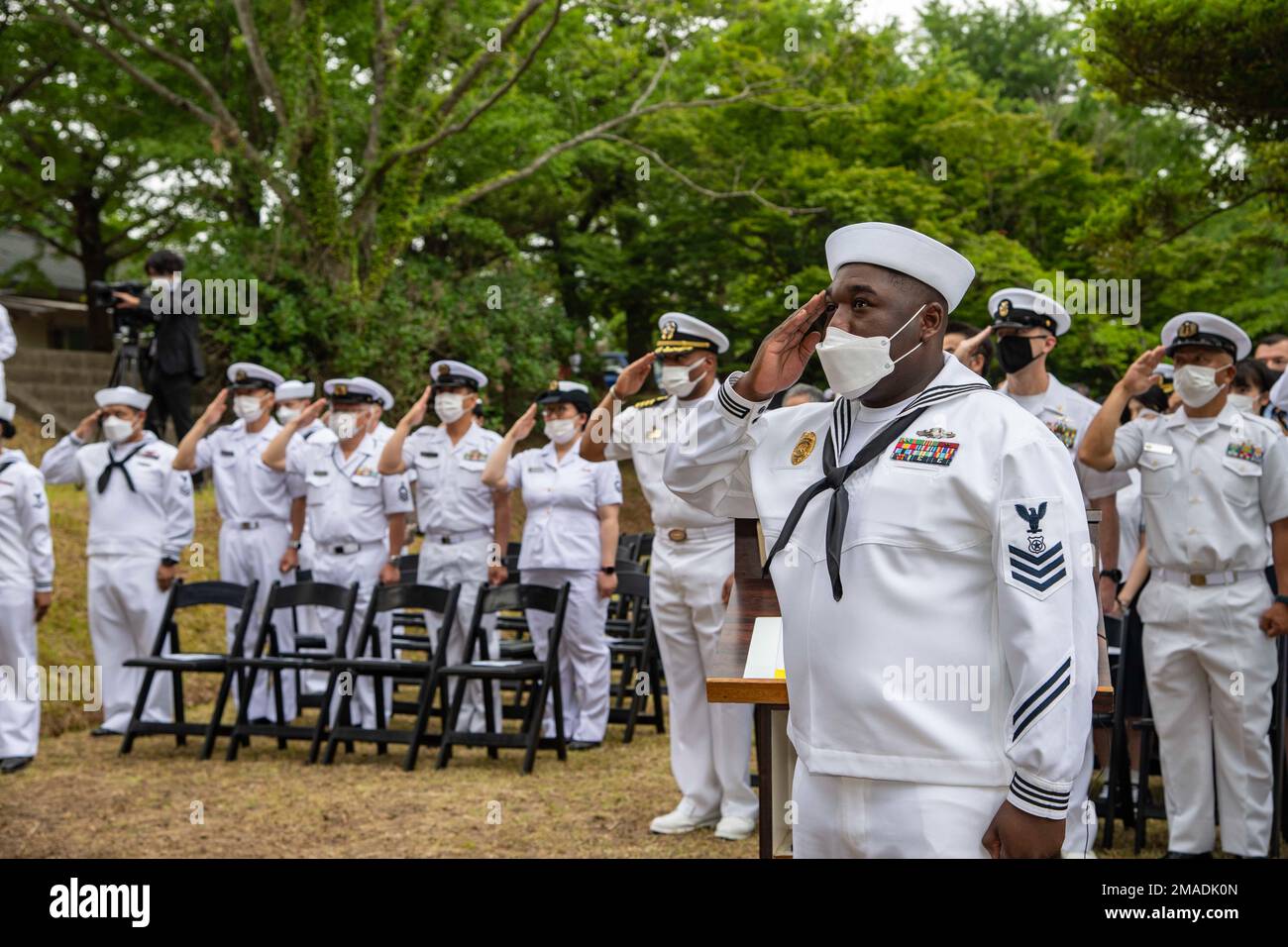 Master-at-Arms First Class Kevin Rollins, Capt. David Adams, Commander ...