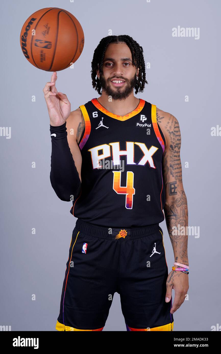 Phoenix Suns' Duane Washington Jr. poses for a photo during an NBA ...