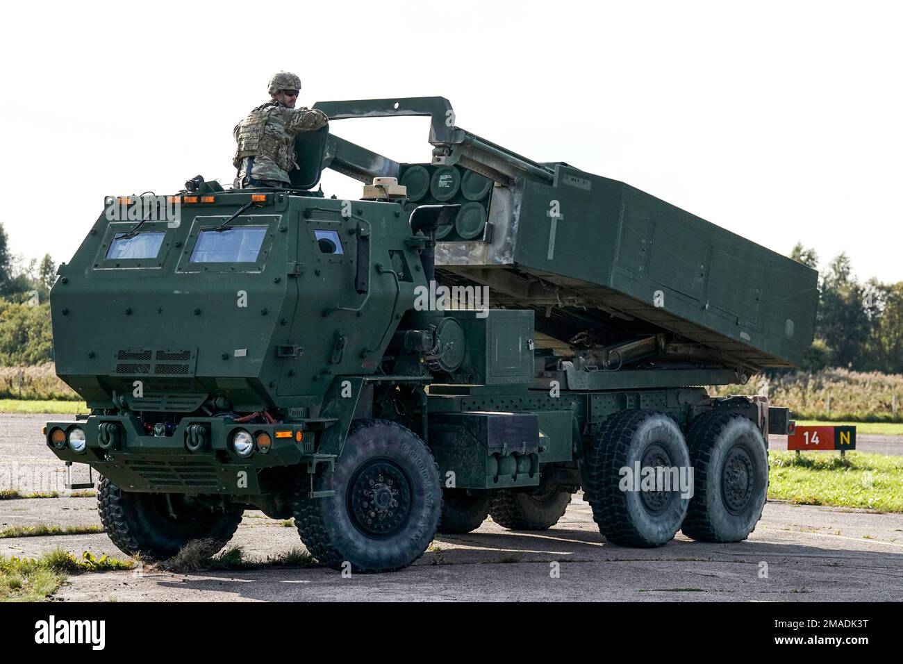 High-Mobility Artillery Rocket System (HIMARS ) is in operation during ...