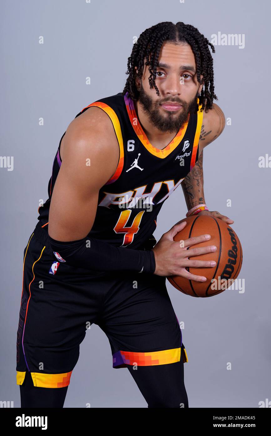 Phoenix Suns' Duane Washington Jr. poses for a photo during an NBA ...