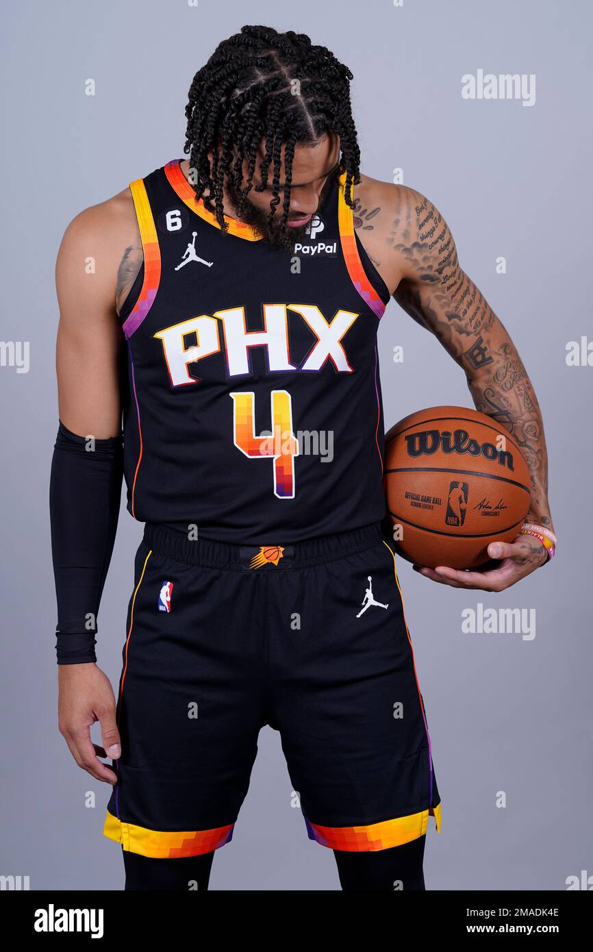 Phoenix Suns' Duane Washington Jr. poses for a photo during an NBA ...