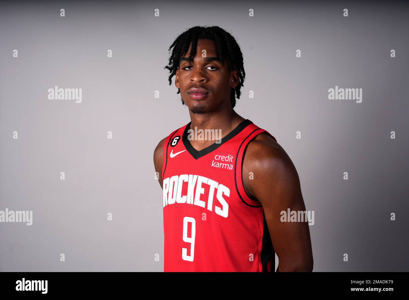 Houston Rockets' Josh Christopher poses for a photograph during an NBA ...