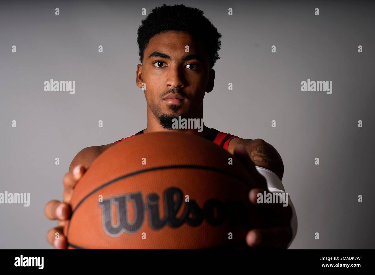 Houston Rockets' KJ Martin poses for a photograph during an NBA ...