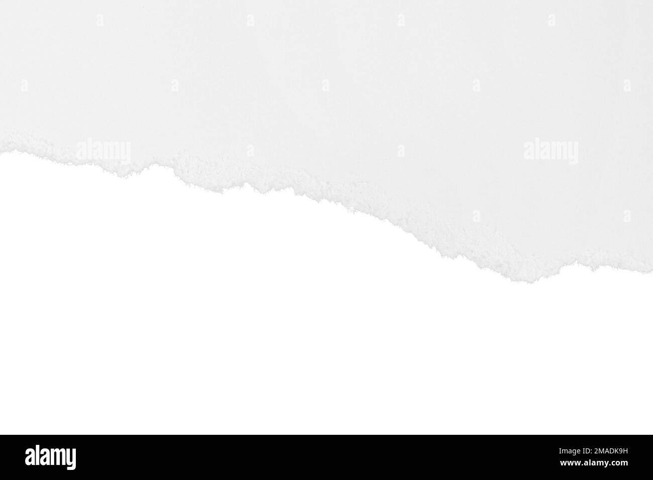 Torn white paper with shadow. Isolated Stock Photo - Alamy