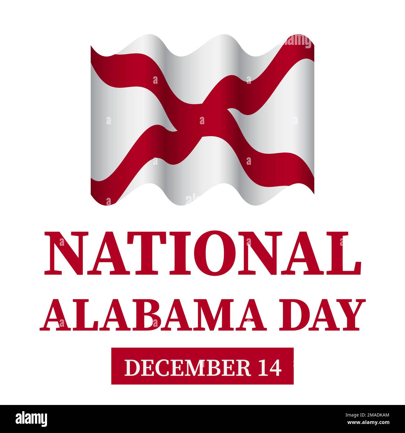 National Alabama Day typography poster. Holiday celebration on December ...